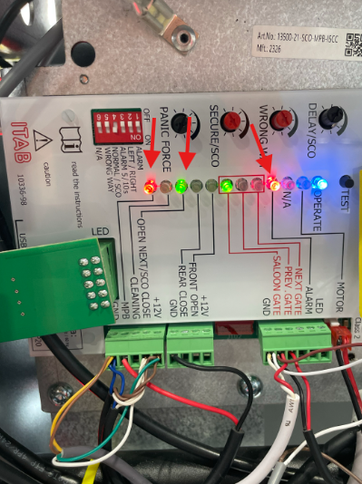 03. If the gates are equipped with Mechanical Panic Breakout, check ...