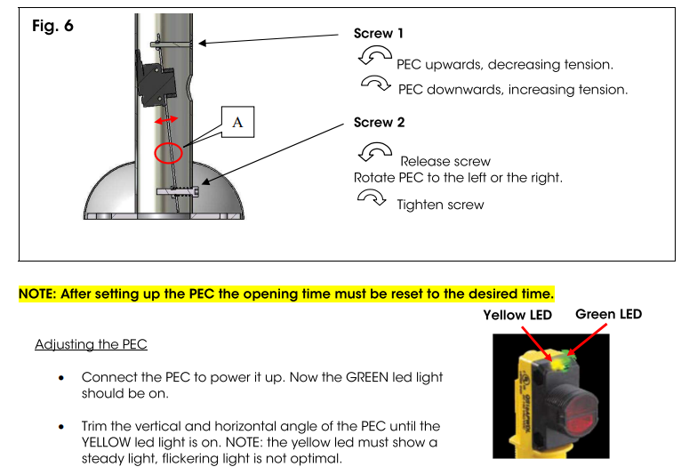 07. Next pair of gates doesn't open/close, check the PEC:s. – Radford ...